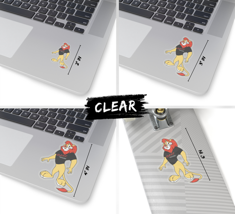 Daren the Lion DARE Program Mascot Kiss-Cut Sticker – Dryp Factory